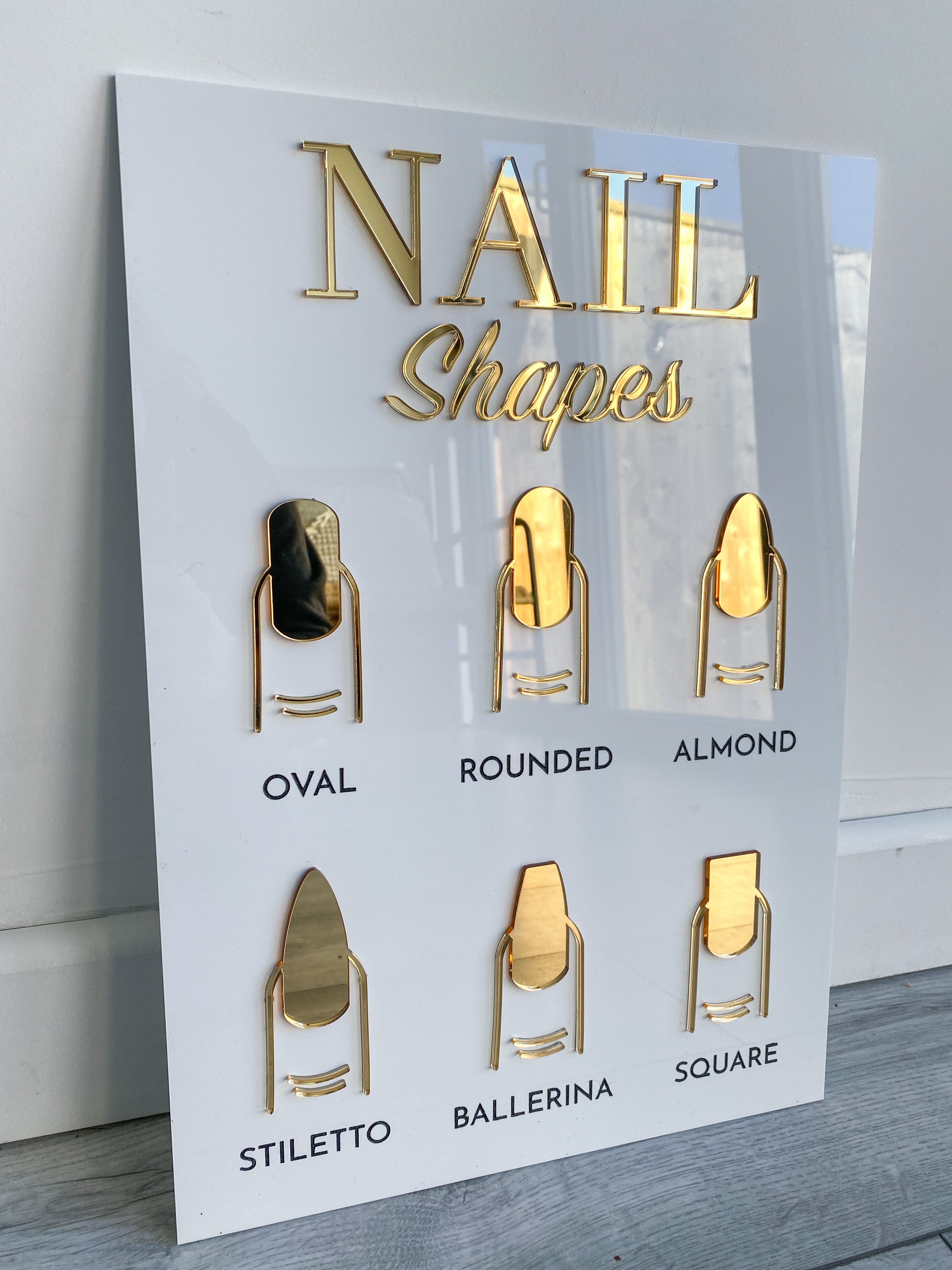 Nail Shape Sign – Wolf & Flower LTD